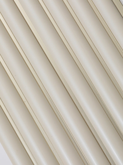 Ivory Silk Fluted Slat Wall Panel - Volga Panels™ (Moisture-proof)